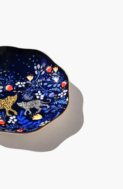 JESSIE ZHAO NEW YORK Night Amazon Rainforest Fine Bone China Side Plate