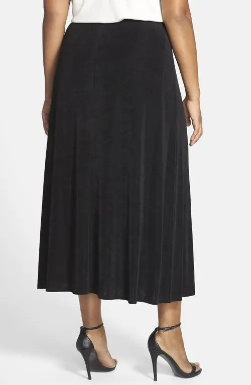 Vikki Vi Long A-line Ribbed Skirt