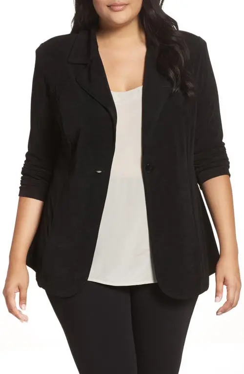 Vikki Vi One-button Stretch Knit Blazer