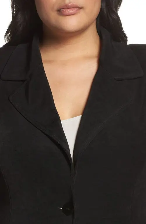 Vikki Vi One-button Stretch Knit Blazer