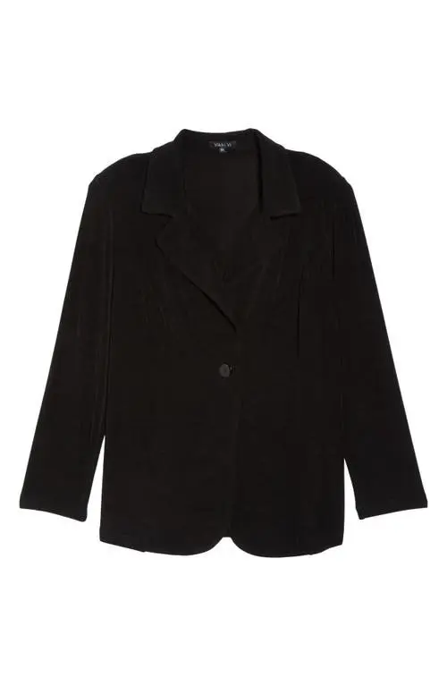 Vikki Vi One-button Stretch Knit Blazer