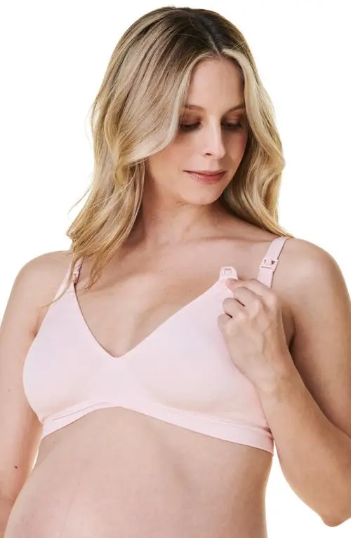 BRAVADO DESIGNS V-neck Wireless Maternity/nursing Bra - Chalk Pink