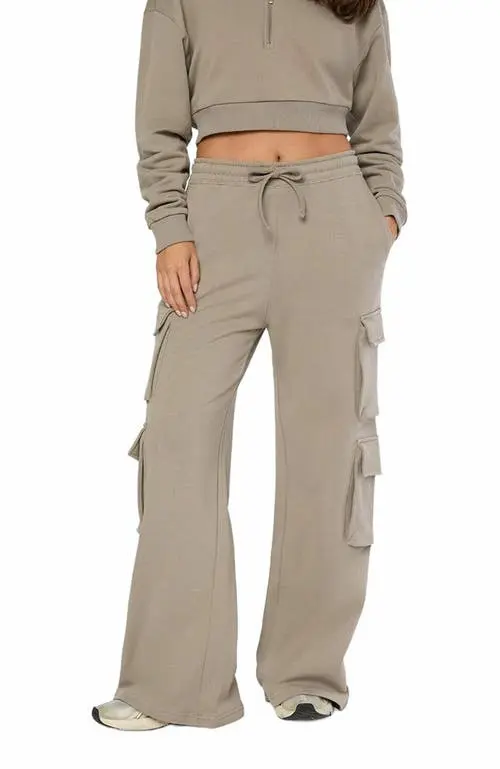 WeWoreWhat Cargo Sweatpants - Stone