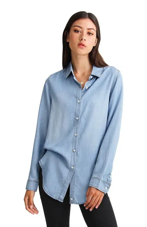 BELLE & BLOOM Keep Me Wild Denim Shirt