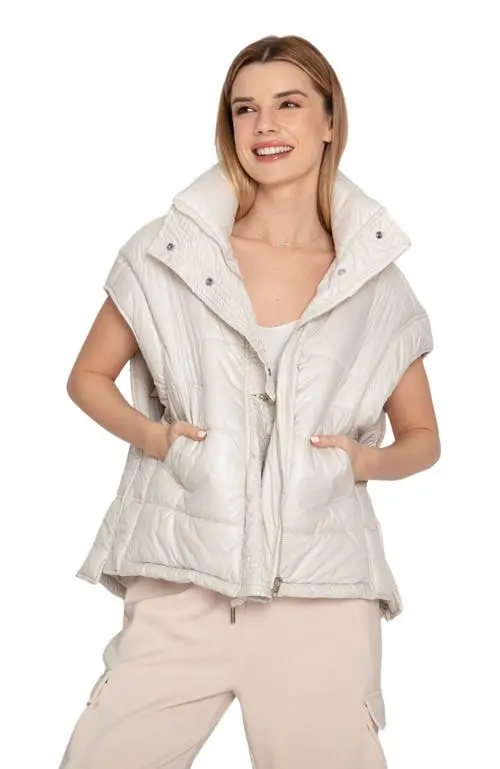 BELLE & BLOOM Hypnotized Quilted Puffer Vest