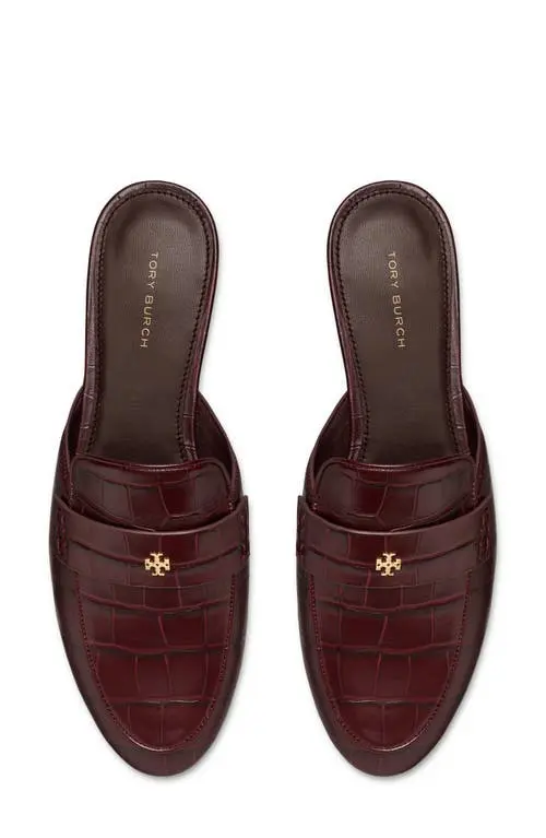 Tory Burch Croc Embossed Mule