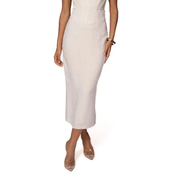 JLUXLABEL Coastland Pencil Skirt - Beige