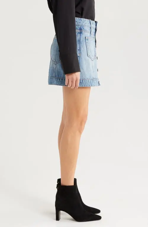HIDDEN JEANS Button Front Denim Miniskirt
