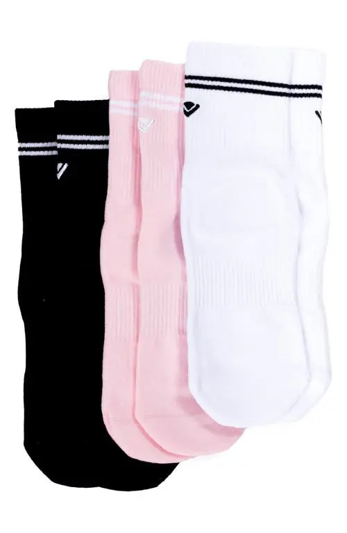 AREBESK Classic Assorted 3-pack Grip Crew Socks