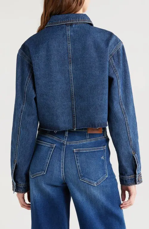 HIDDEN JEANS Classic Crop Denim Trucker Jacket