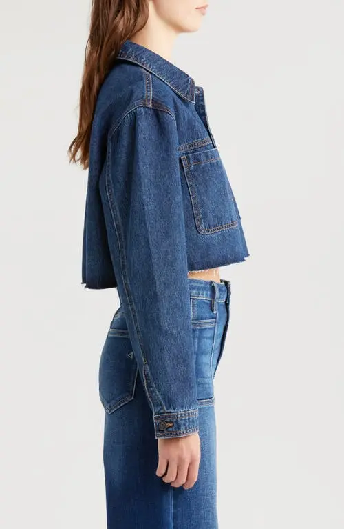 HIDDEN JEANS Classic Crop Denim Trucker Jacket