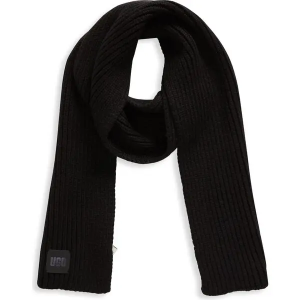 UGG Chunky Rib Scarf - Black