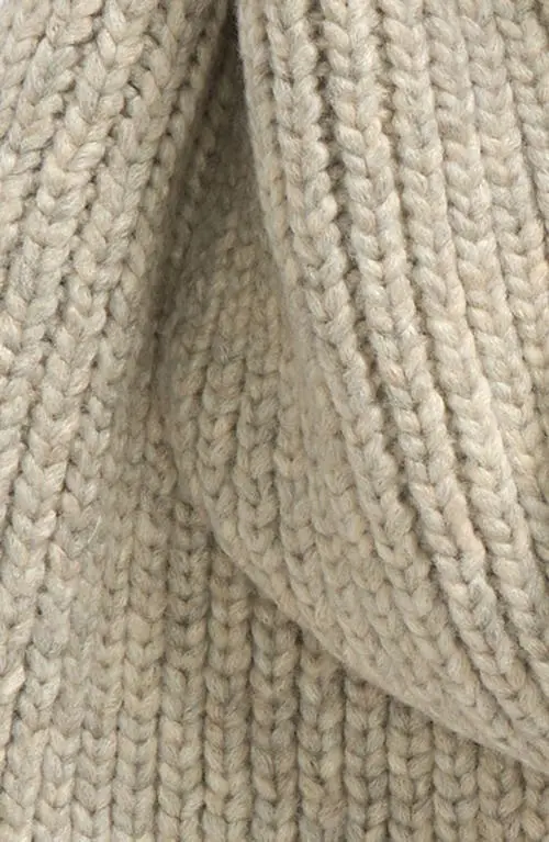 UGG Chunky Rib Scarf - Light Grey