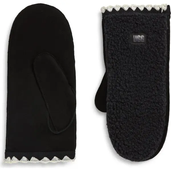 UGG Scalloped Mittens - Black