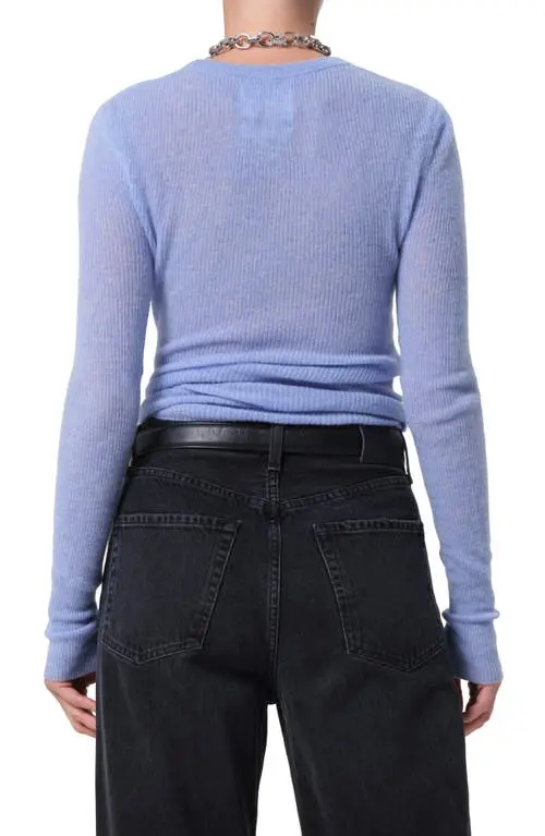 Citizens Of Humanity Alessia Wool & Cashmere Blend Rib Top - Heather Robin