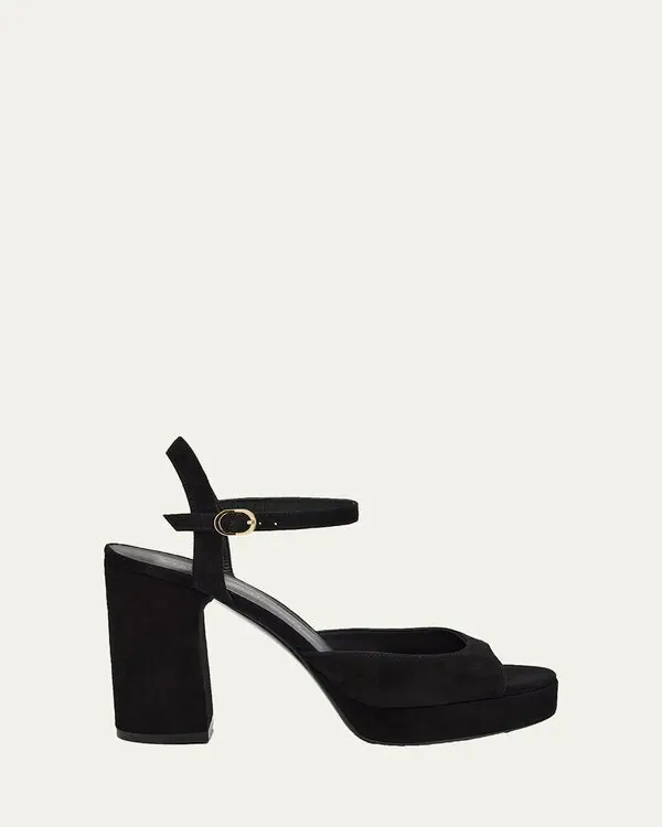 STUART WEITZMAN Dayna Ii Platform Sandals - Black