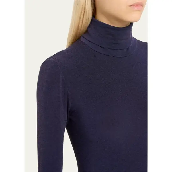 Wolford Colorado Turtleneck Thong Bodysuit - White