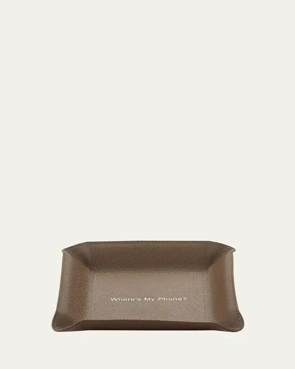 GRAPHIC IMAGE Where's My Phone?" Leather Valet Tray