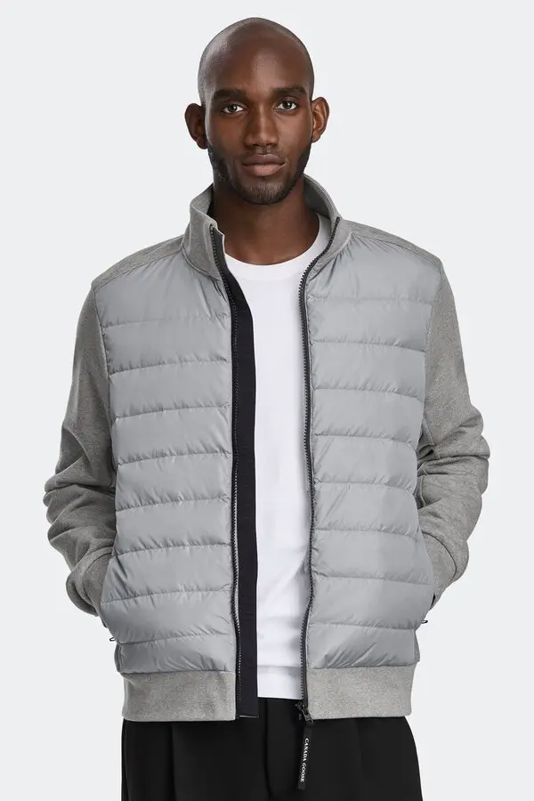 Canada Goose Hybridge Huron Full Zip Jacket - Stone Heather