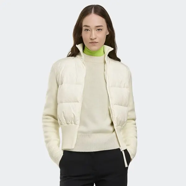 Canada Goose Hybridge Wide Quilt Knit Jacket - Cottongrass