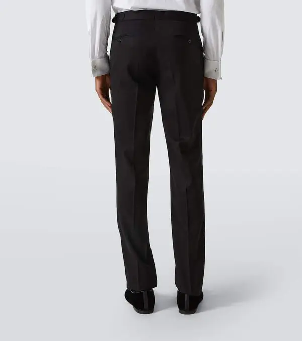 Rubinacci Luca Wool Tuxedo Pants