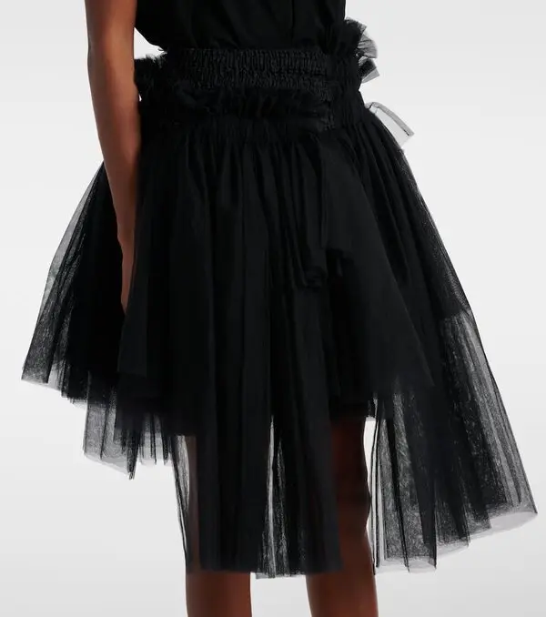 Noir Kei Ninomiya Mesh Midi Skirt