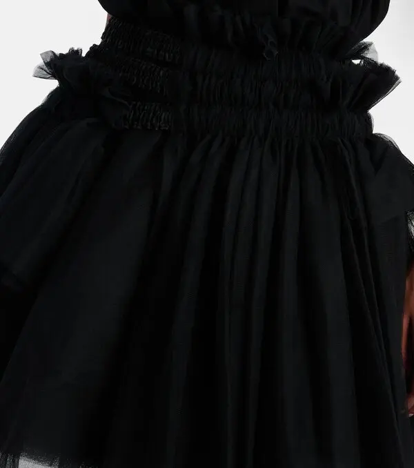 Noir Kei Ninomiya Mesh Midi Skirt
