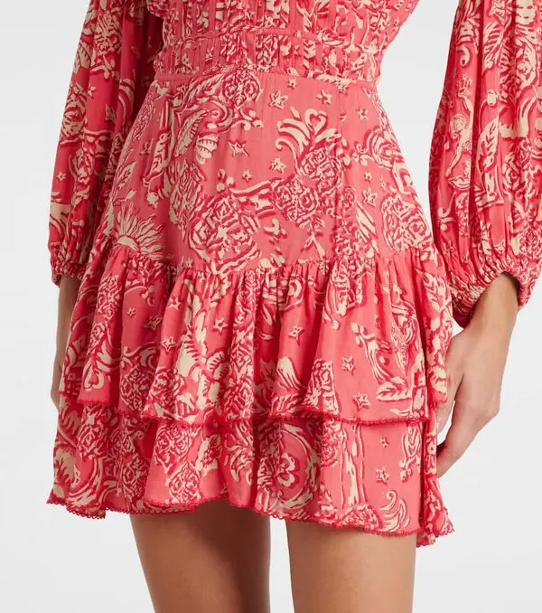 Poupette St Barth Chiara Printed Minidress