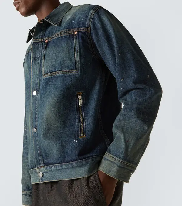 UNDERCOVERISM Embroidered Denim Trucker Jacket