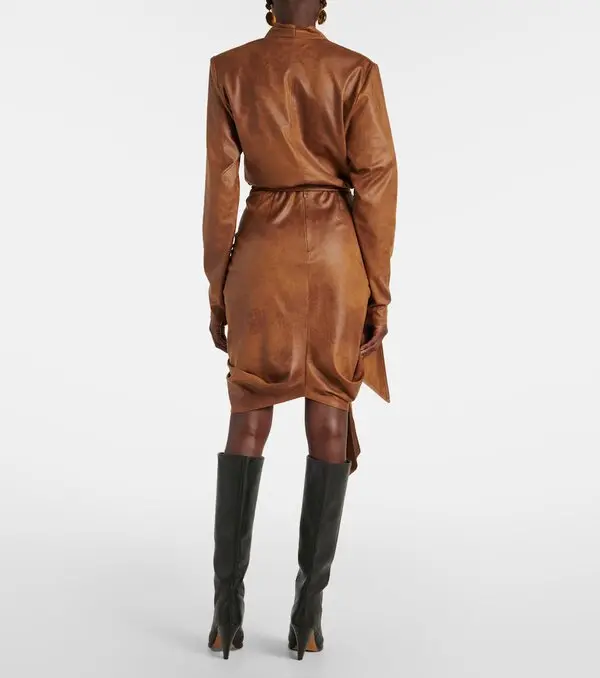 Isabel Marant Étoile Aleora Draped Wrap Dress - Brown
