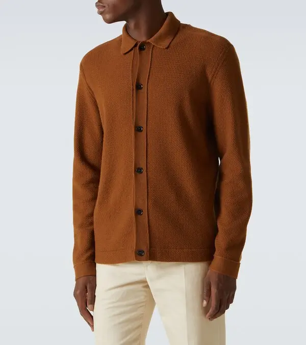 Zegna Ribbed-knit Cashmere Cardigan