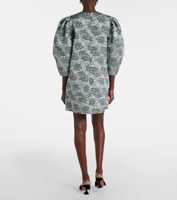 GANNI Floral Jacquard Mini Dress