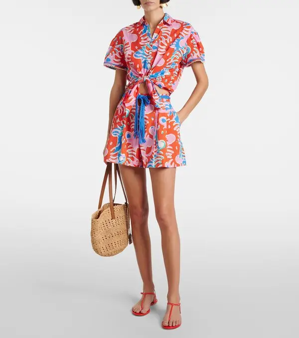 Poupette St Barth Chantal Printed Shorts