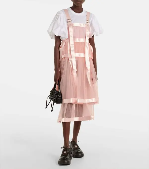 Noir Kei Ninomiya Tulle Midi Dress