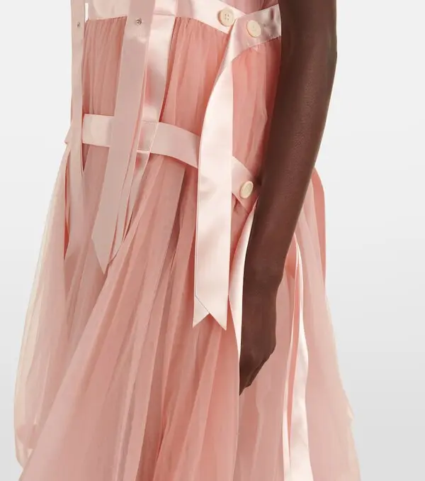 Noir Kei Ninomiya Tulle Midi Dress