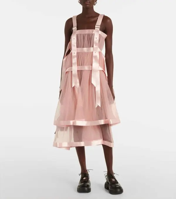 Noir Kei Ninomiya Tulle Midi Dress