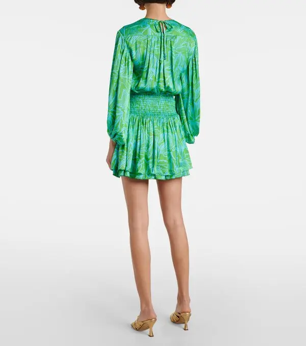 Poupette St Barth Colleen Printed Minidress