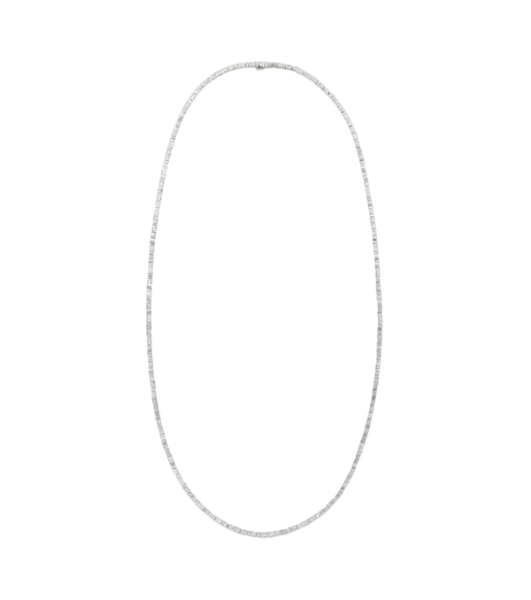 SUZANNE KALAN 18kt White Gold Diamond Tennis Necklace - Silver