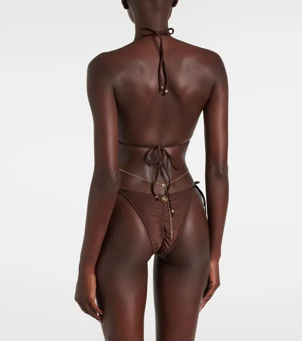 BANANHOT Ring-detail Bikini Bottoms - Brown