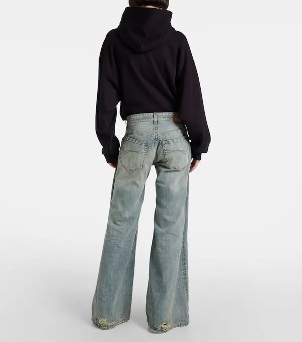 Balenciaga Mid-rise Wide-leg Jeans