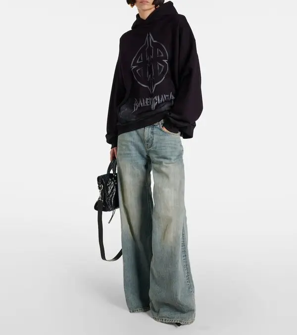 Balenciaga Mid-rise Wide-leg Jeans