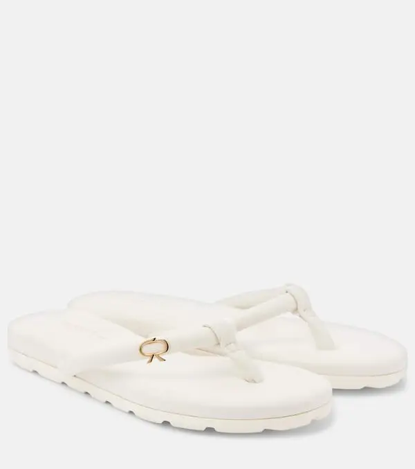 GIANVITO ROSSI Juno Thong Sandals - White