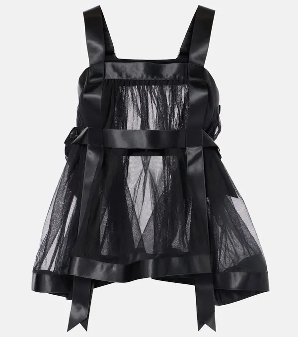 Noir Kei Ninomiya Tulle Top
