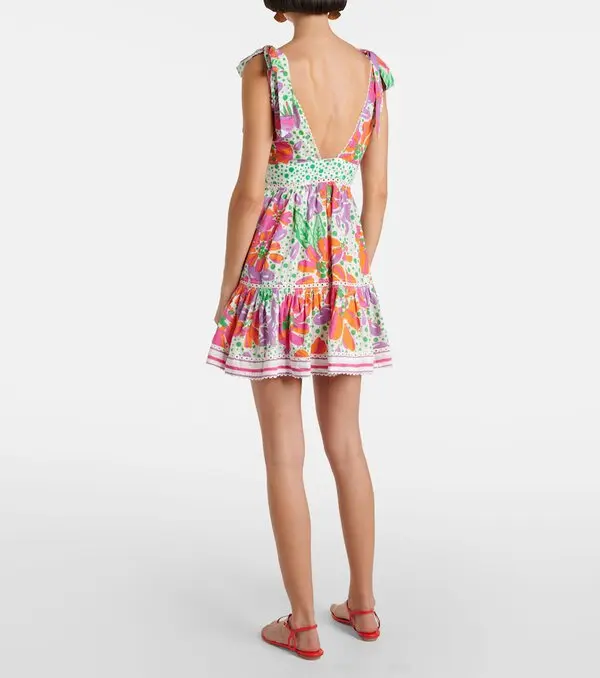 Poupette St Barth Cara Printed Cotton Minidress