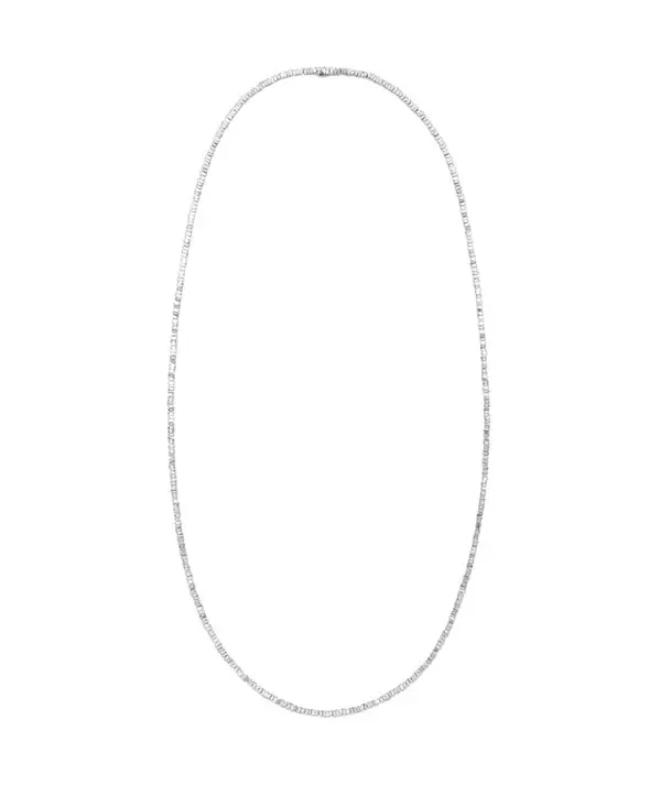 SUZANNE KALAN 18kt White Gold Diamond Tennis Necklace - Silver