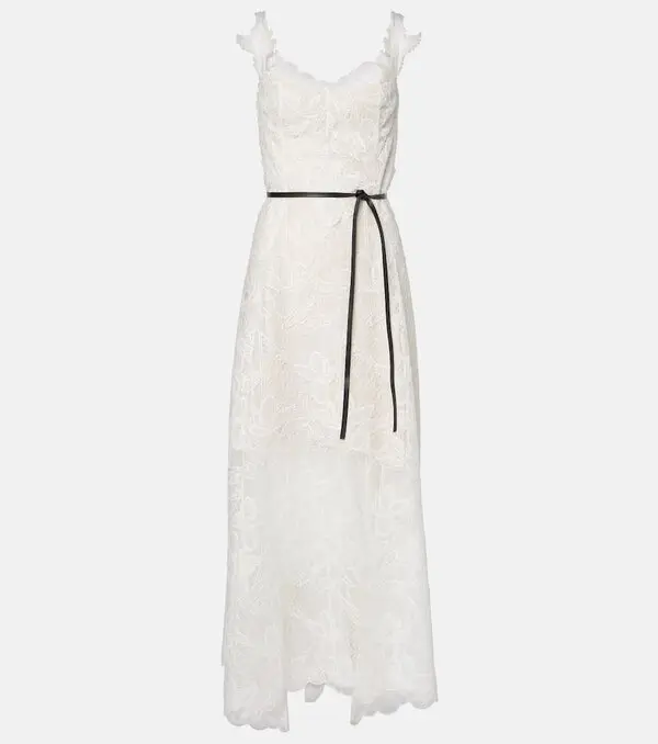 Oscar De La Renta Lace Gown