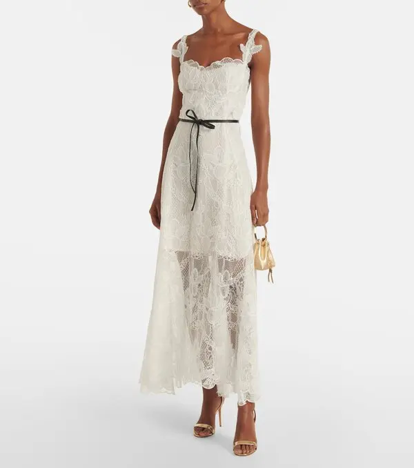 Oscar De La Renta Lace Gown
