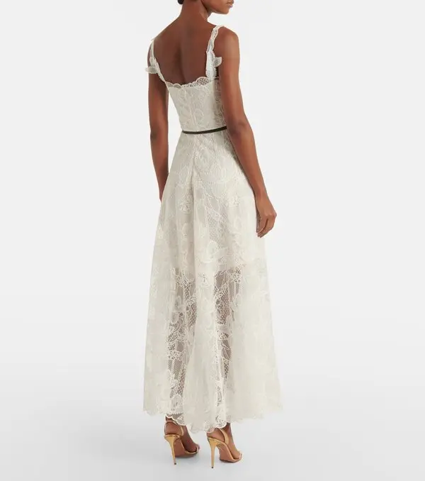 Oscar De La Renta Lace Gown