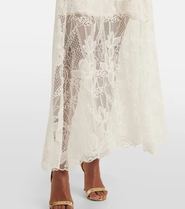 Oscar De La Renta Lace Gown