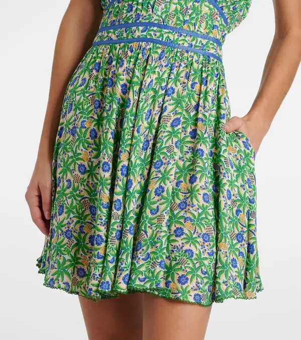 Poupette St Barth Sasha Printed Minidress